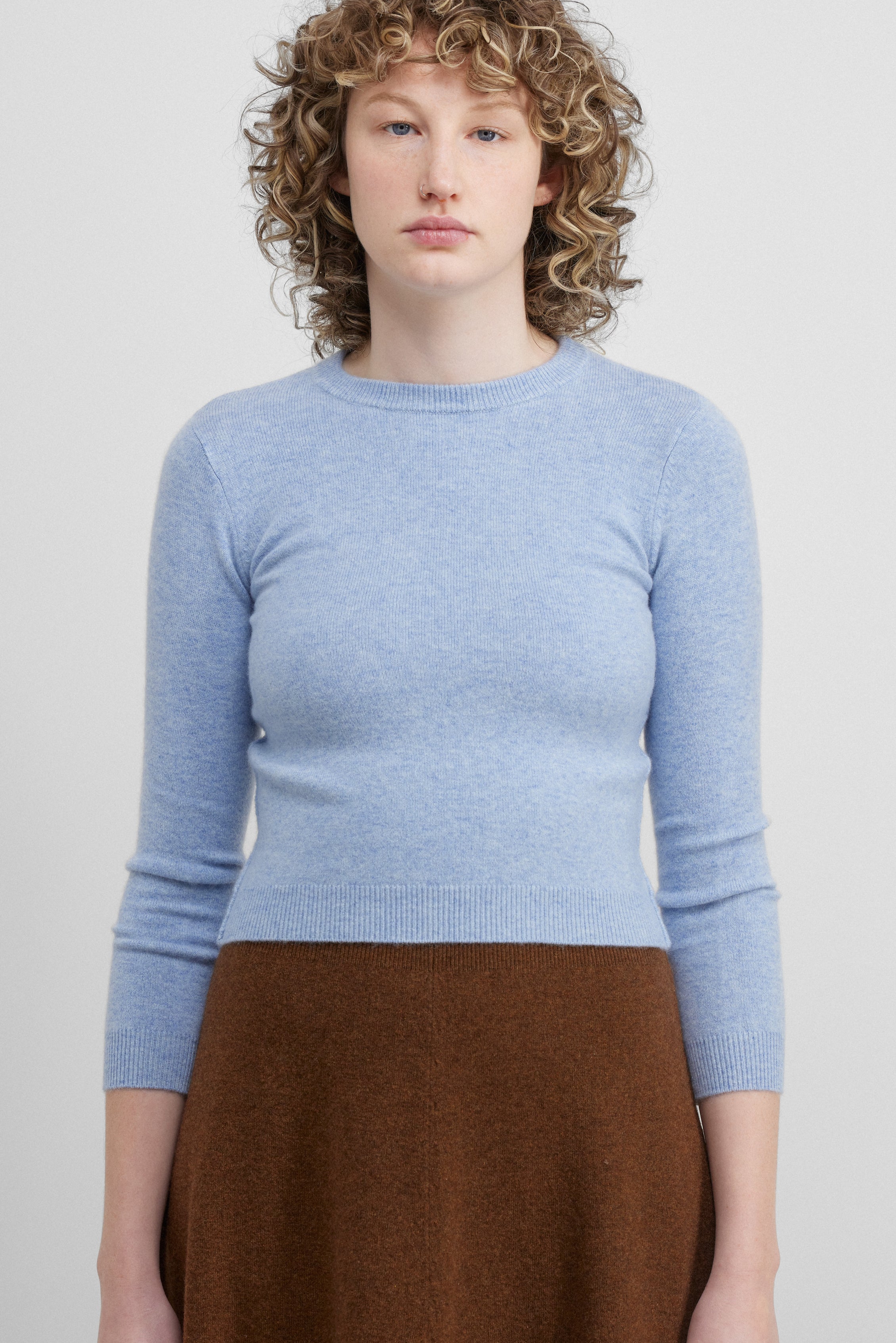 extreme cashmere petite crew sweater cropped – 98 kid