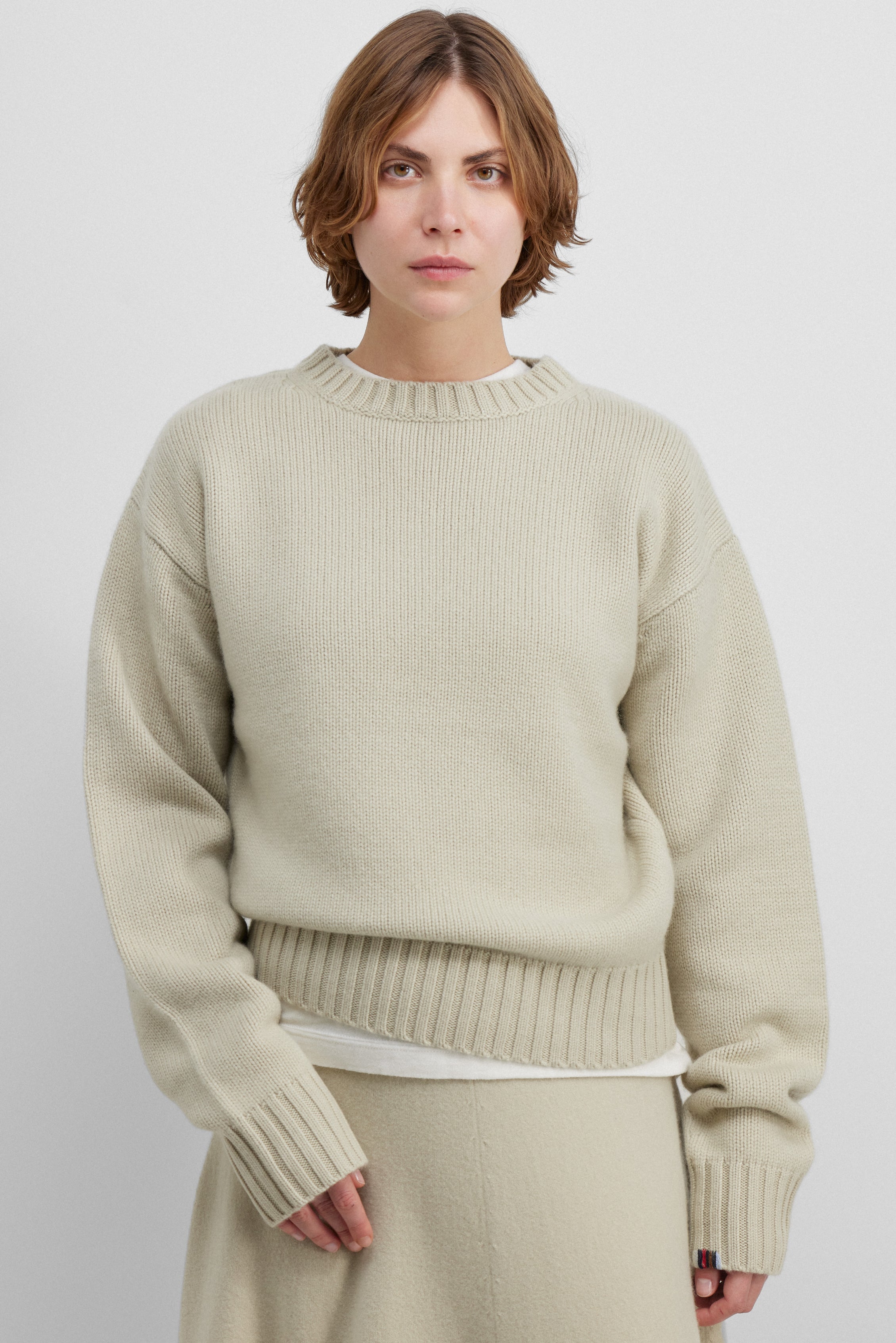 extreme cashmere crew-neck sweater pure – 373 oldie