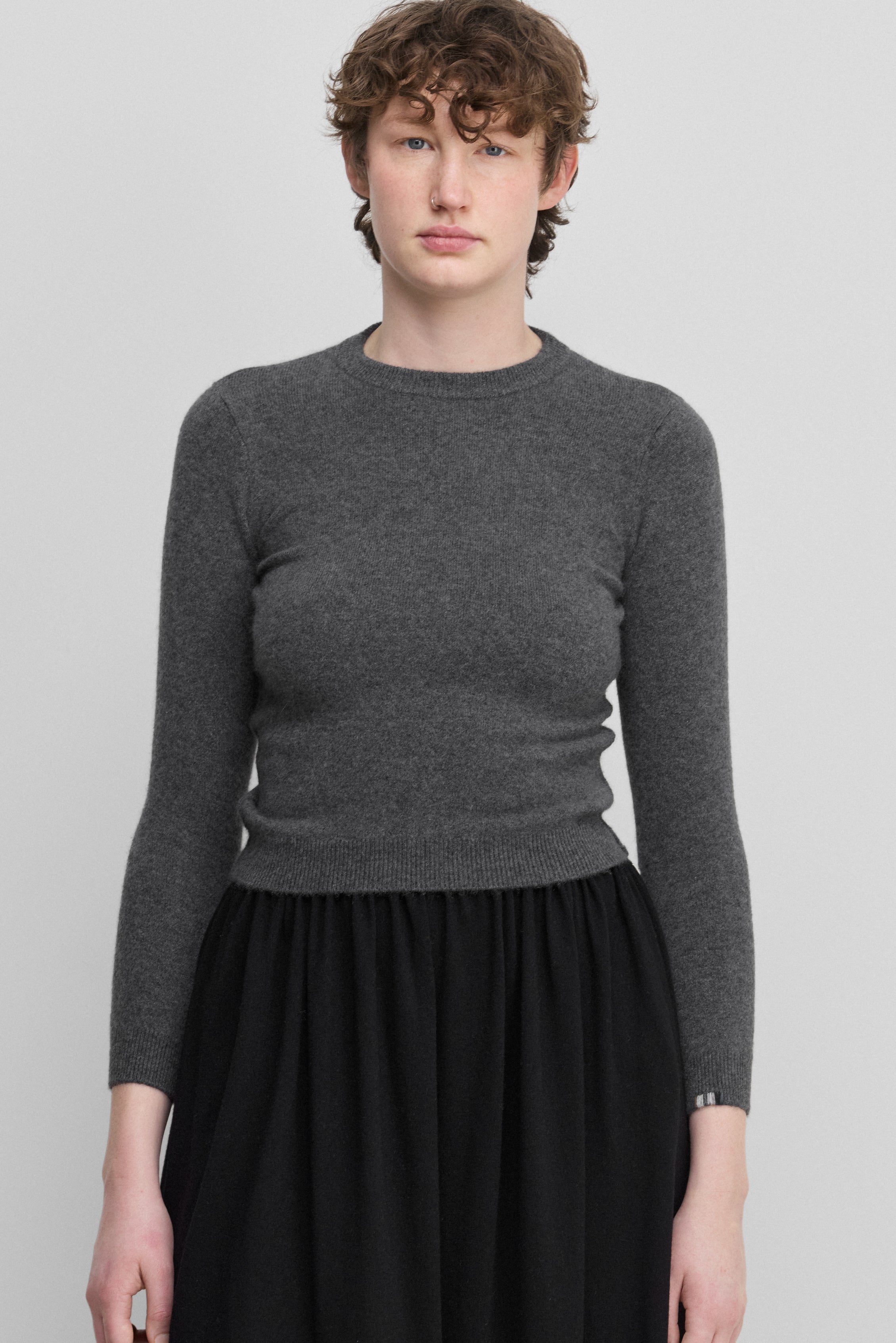 extreme cashmere petite crew sweater cropped – 98 kid – extreme cashmere x