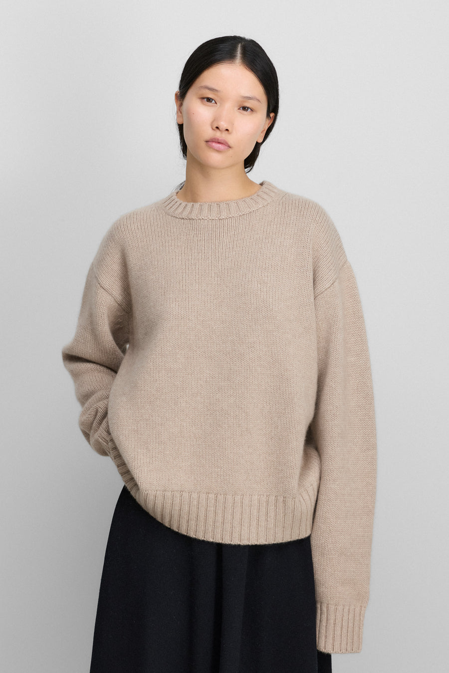 extreme cashmere crew-neck sweater pure – 373 oldie – extreme cashmere x