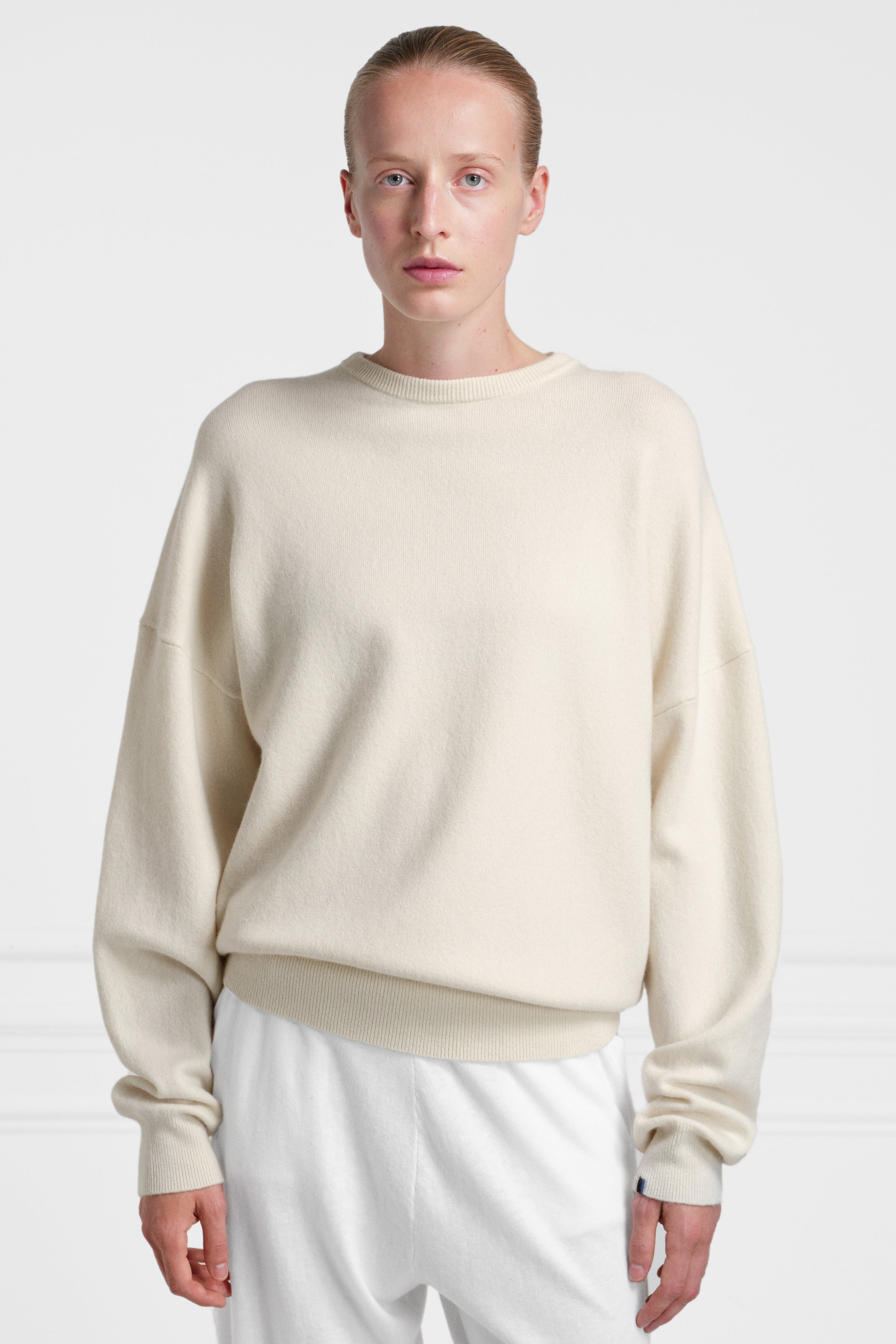 extreme cashmere crewneck sweater unisex – 355 tes