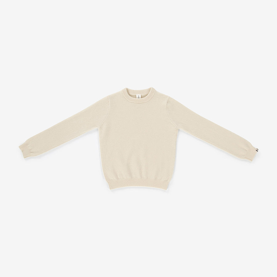 extreme cashmere fitted crew sweater cropped n°98 kid